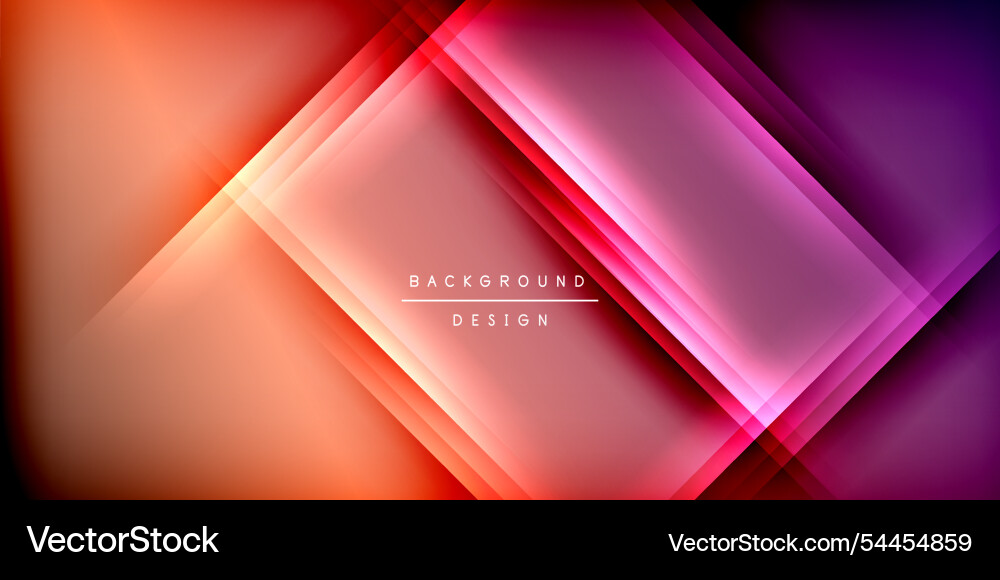 Expressive poster with shadow lines features Vector Image