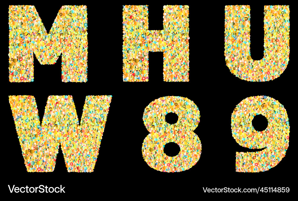 Font Royalty Free Vector Image - VectorStock