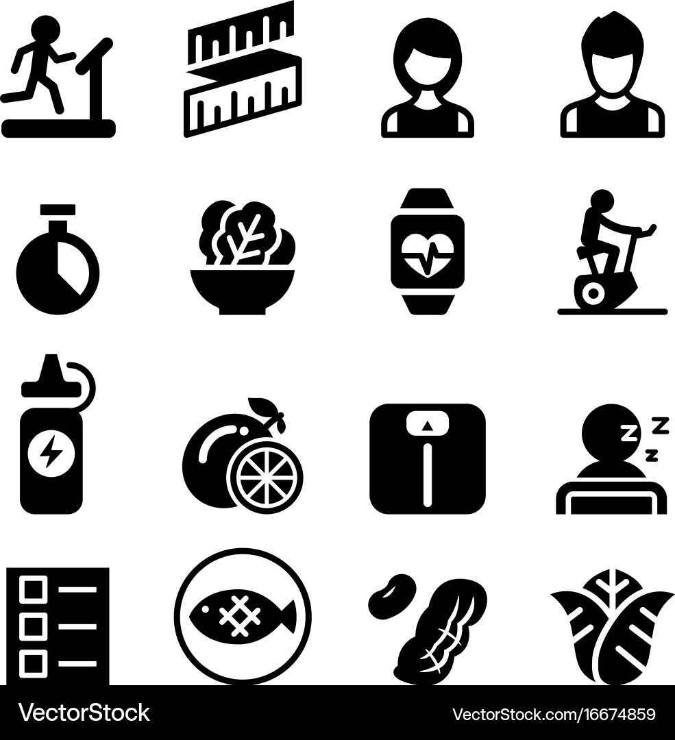 Healthy icon Royalty Free Vector Image - VectorStock