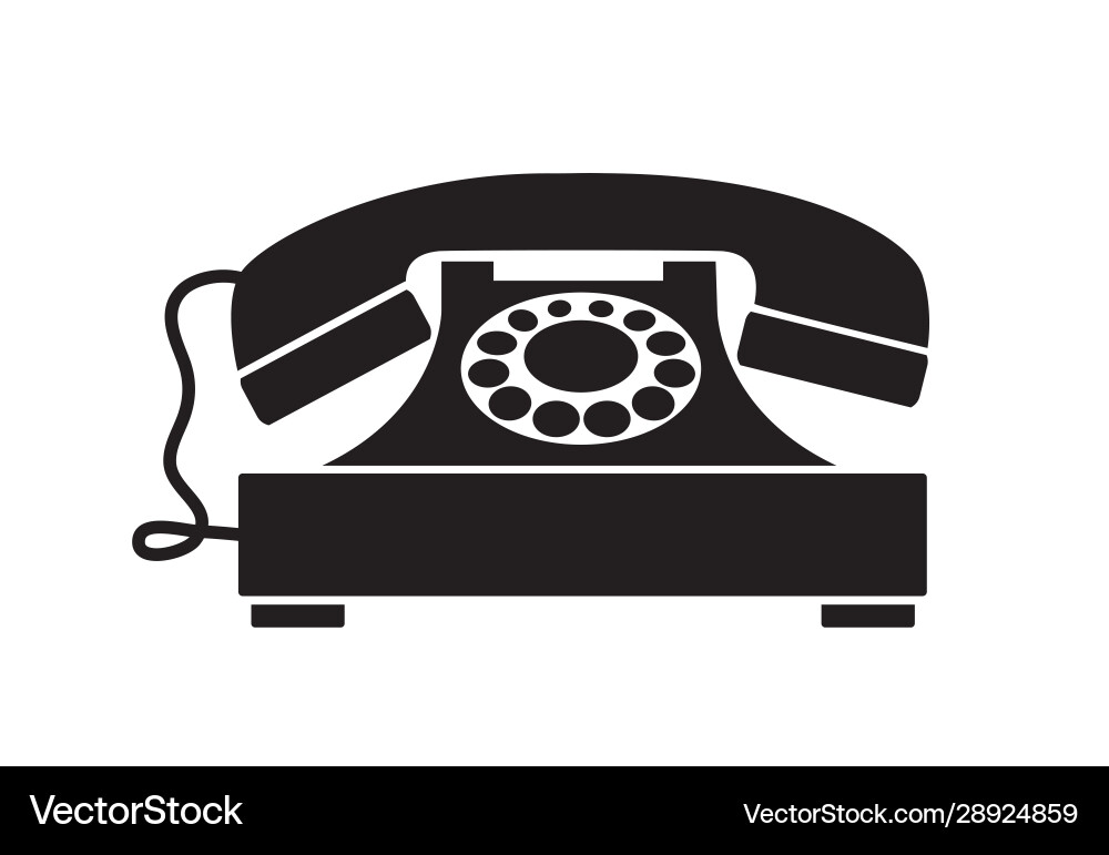 Retro phone vintage old technique Royalty Free Vector Image