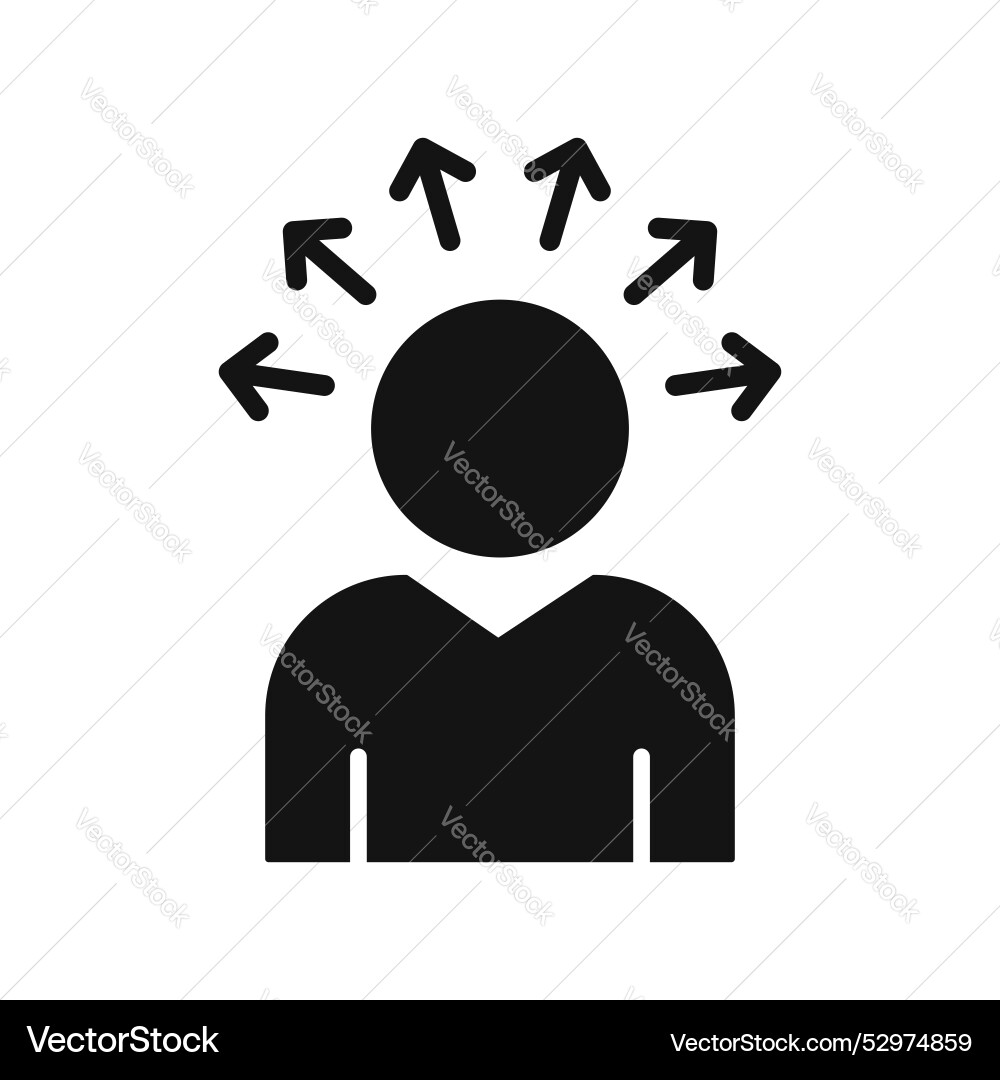 Self awareness icon symbol on white background Vector Image