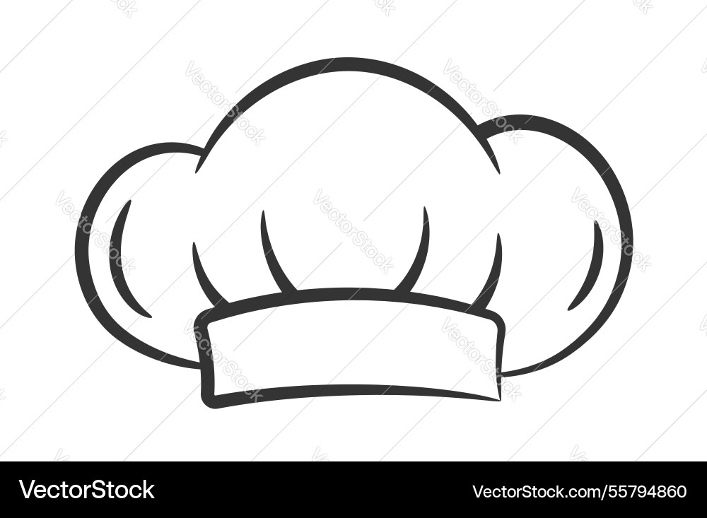 Chef cap Royalty Free Vector Image - VectorStock