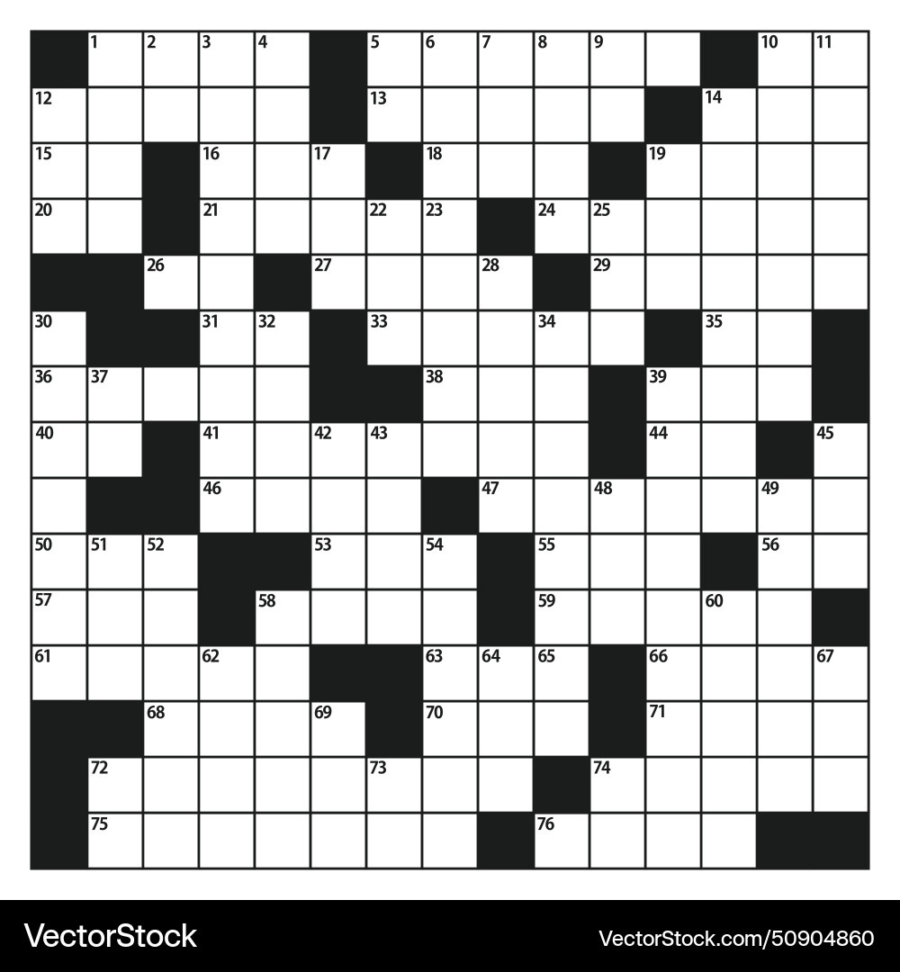 Crossword puzzle Royalty Free Vector Image - VectorStock