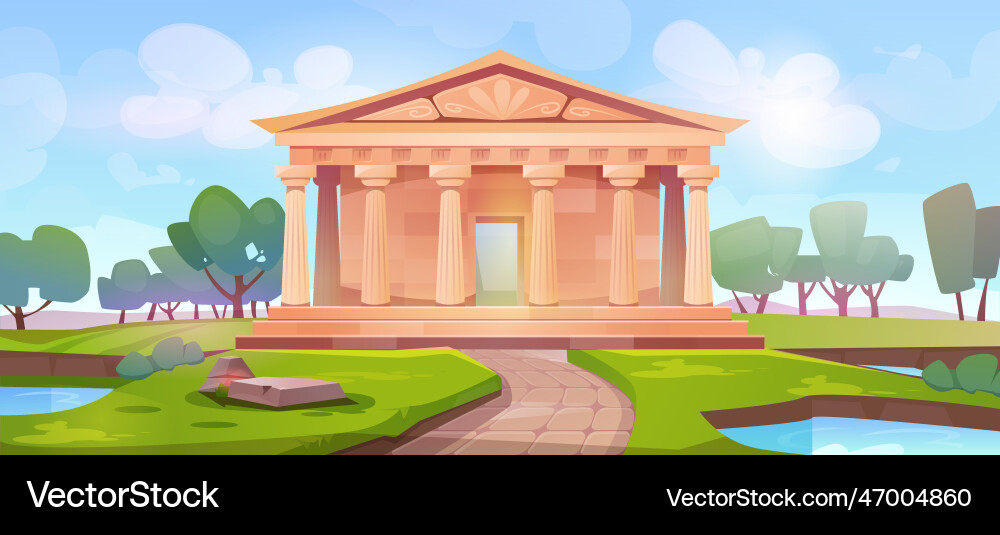 Greek or roman building Royalty Free Vector Image