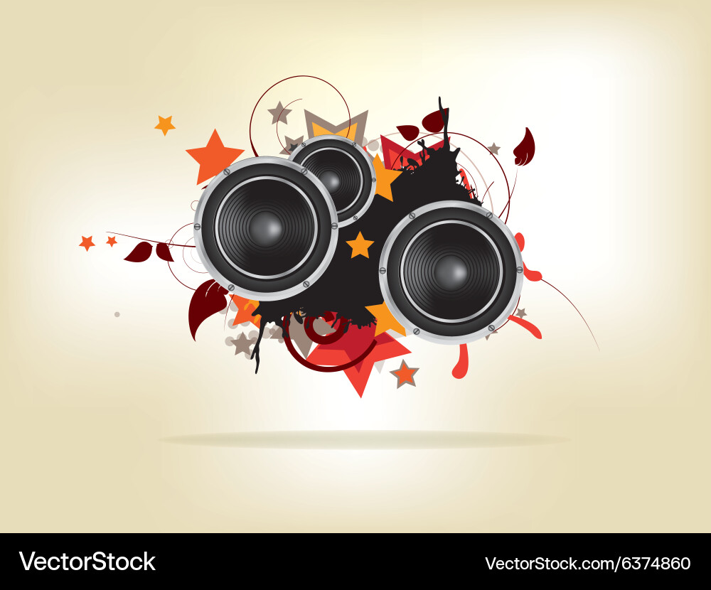 Music abstract background Royalty Free Vector Image