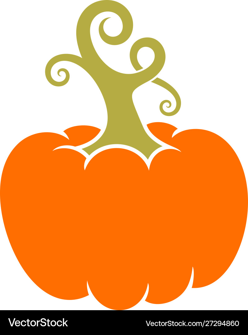 Pumpkin logo Royalty Free Vector Image - VectorStock