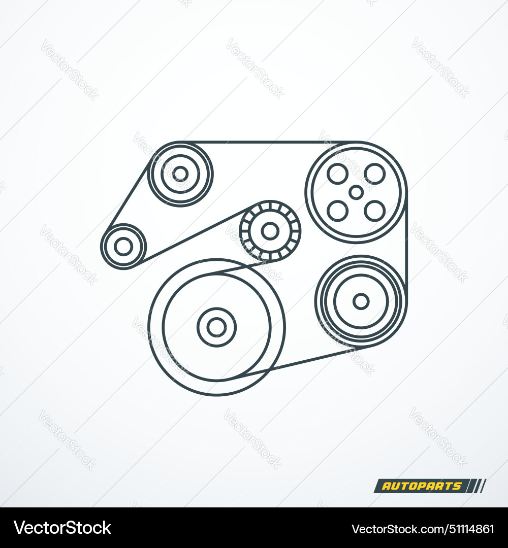 Belt icon 1 f Royalty Free Vector Image - VectorStock
