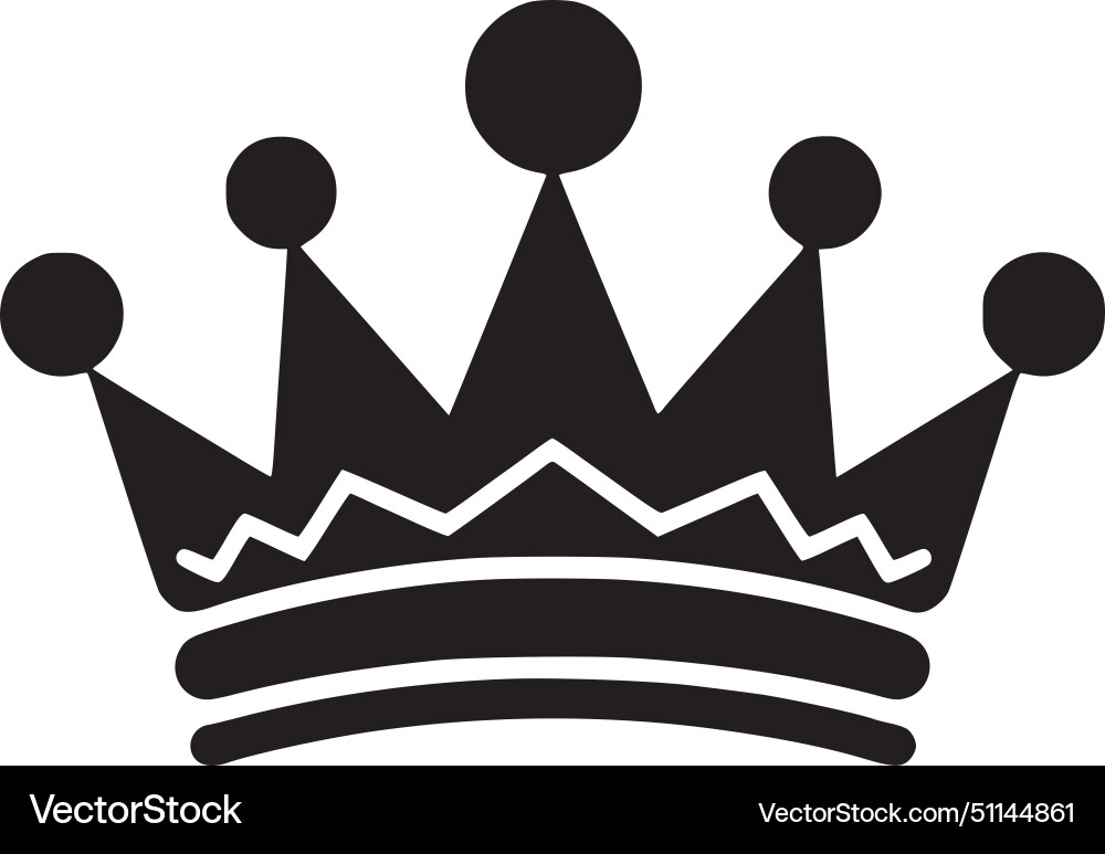 Crown - high quality logo ideal for t-shirt Vector Image