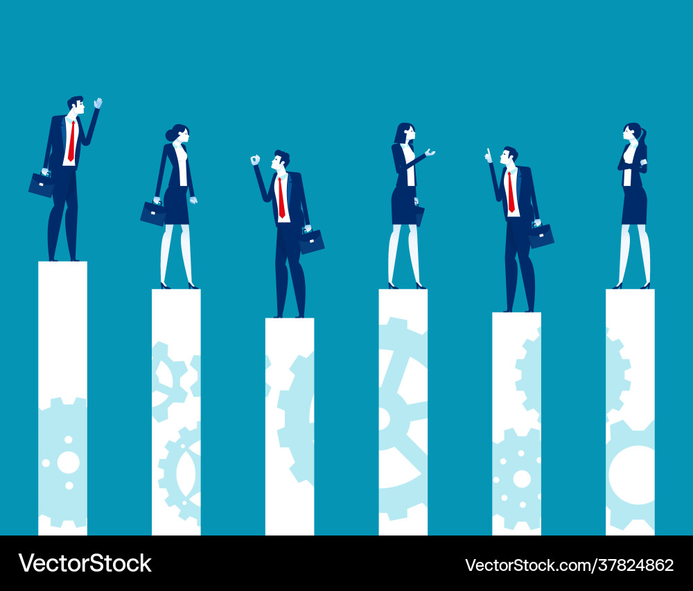 Business connection and solution for everyone Vector Image