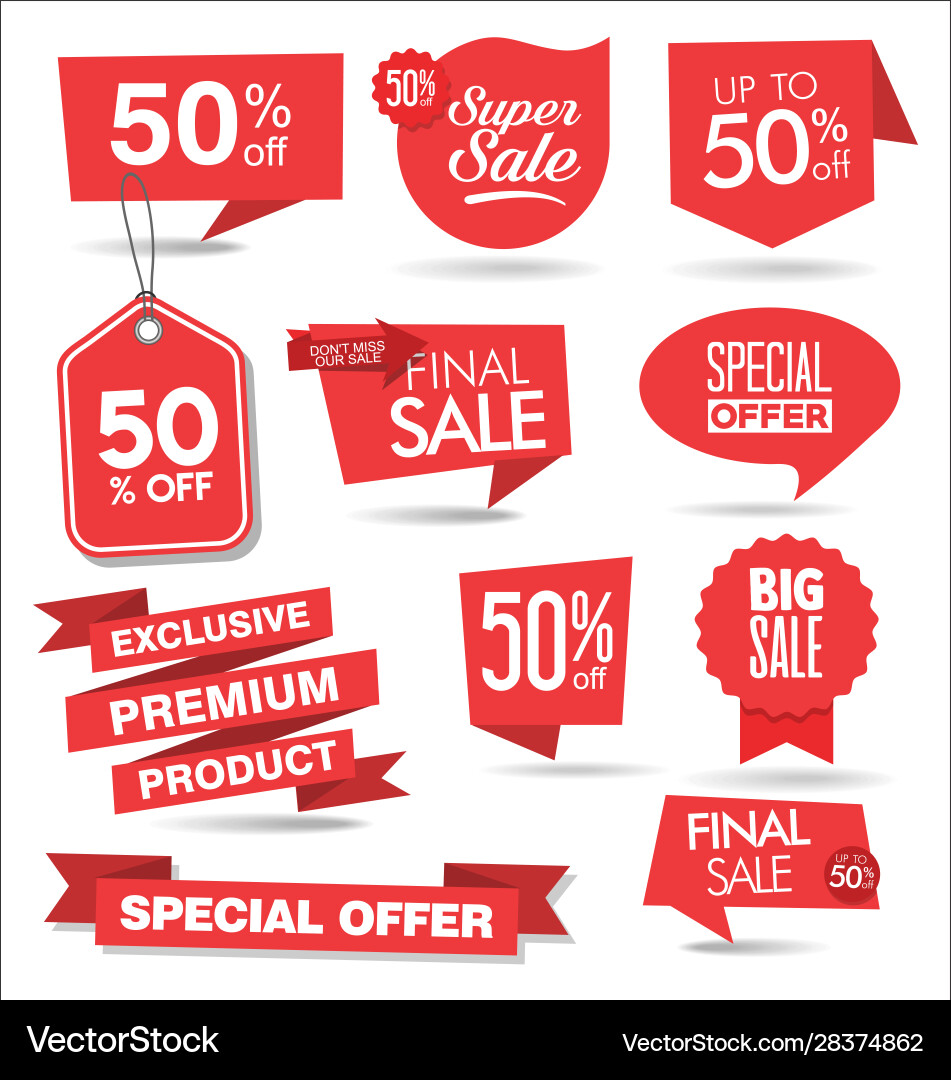 Price tag modern blue collection 125 Royalty Free Vector