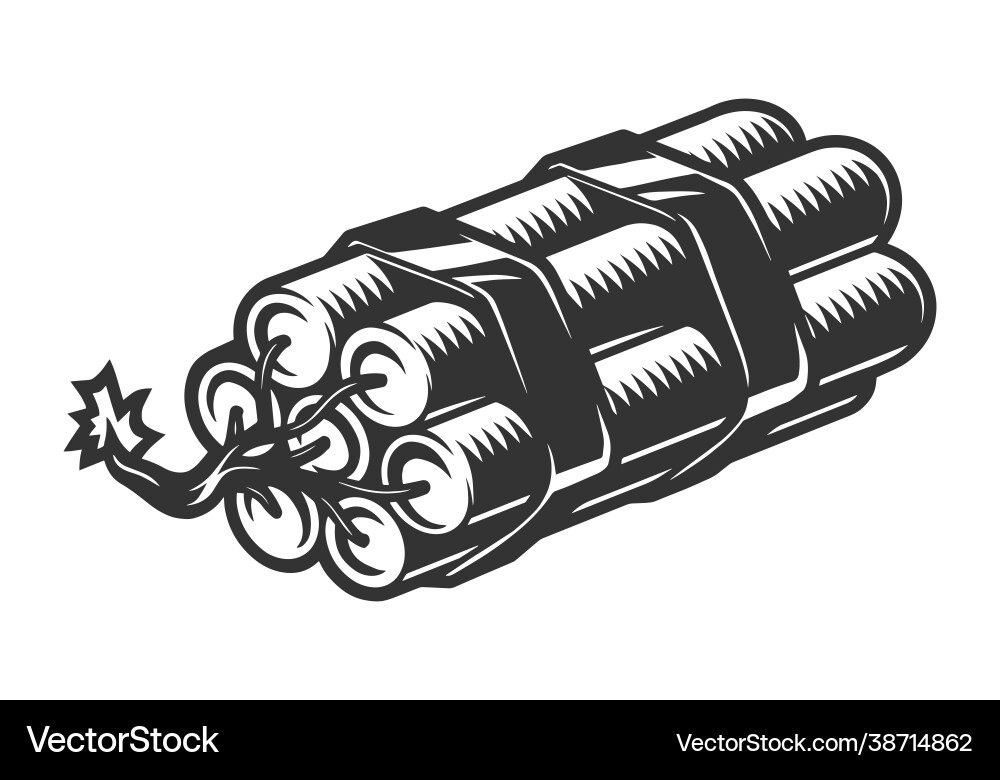 Vintage concept dynamite Royalty Free Vector Image