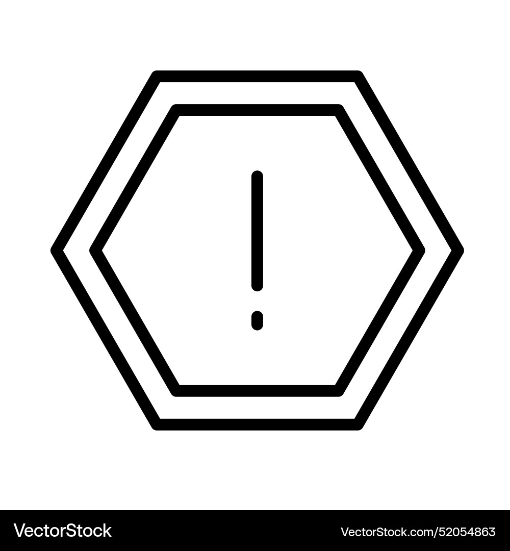 Attention warning sign icon great for safety Vector Image