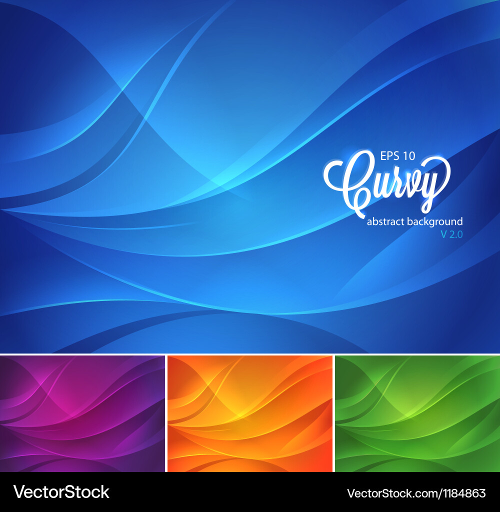 Curvy abstract background Royalty Free Vector Image