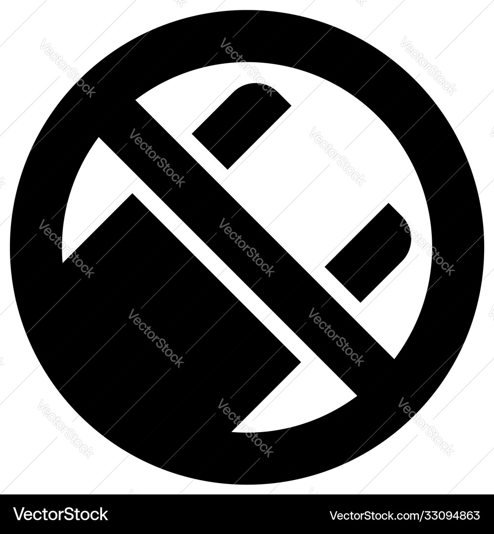 No use plastic bags forbidden sign modern round Vector Image