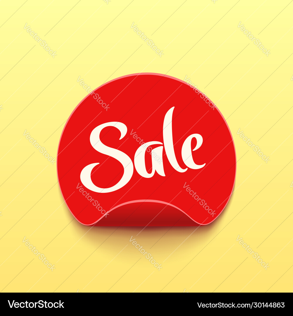 Red circle label 02 Royalty Free Vector Image - VectorStock