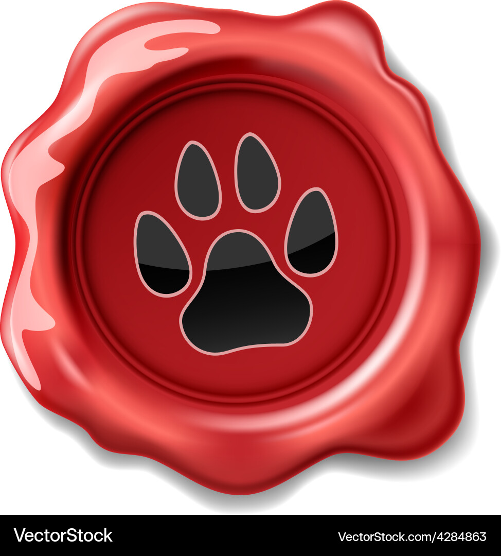 Seal wax cat Royalty Free Vector Image - VectorStock