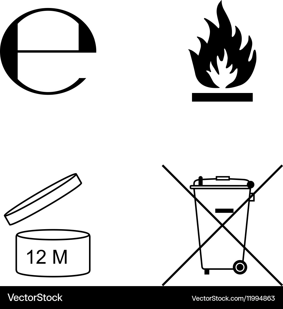 Set of packaging symbols Royalty Free Vector Image