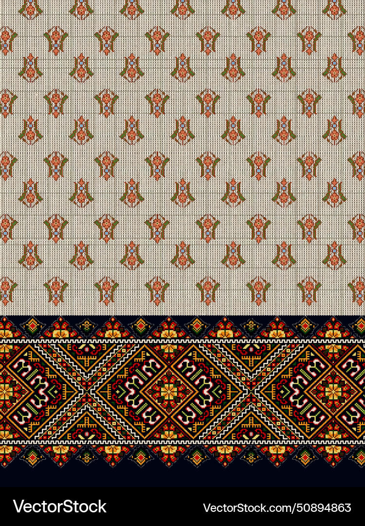 Textile kurti design digital printing Royalty Free Vector