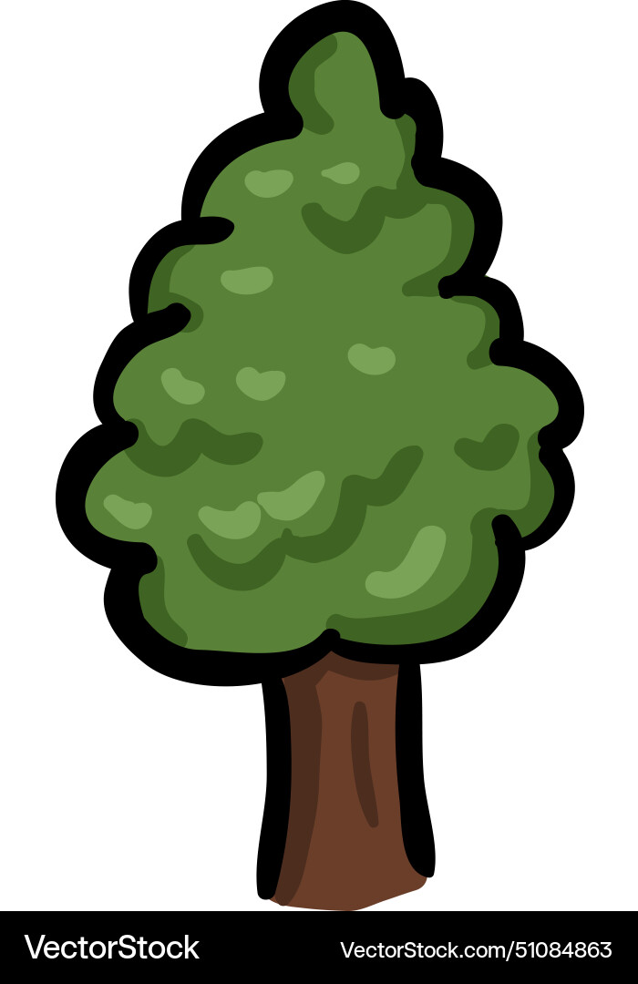 Tree - hand drawn doodle icon Royalty Free Vector Image Tree - hand drawn doodle icon Royalty Free Vector Image