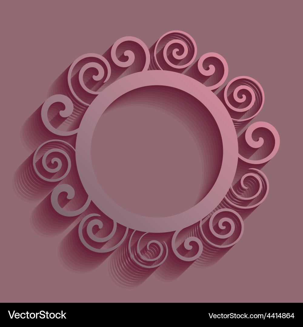 Abstract round ornament Royalty Free Vector Image
