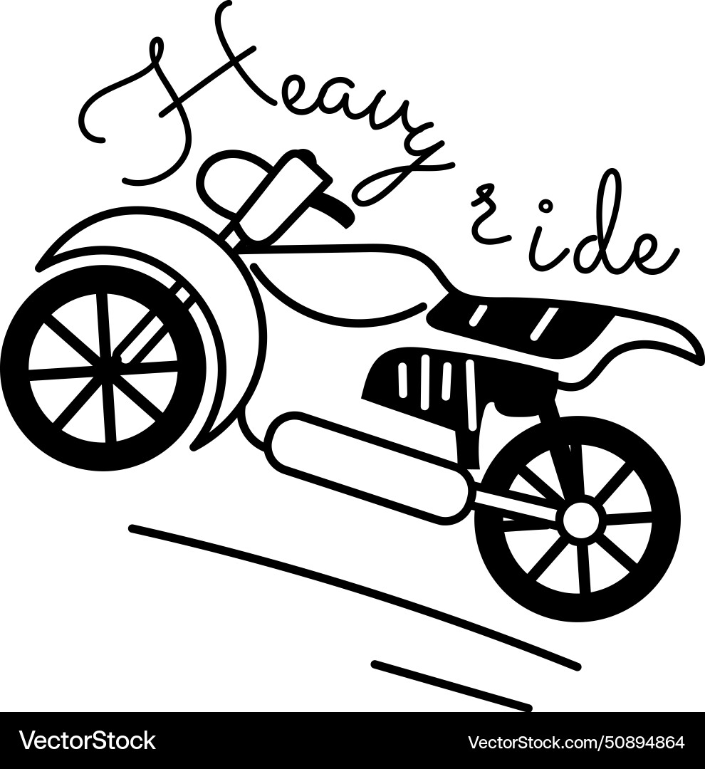 Heavy ride Royalty Free Vector Image - VectorStock