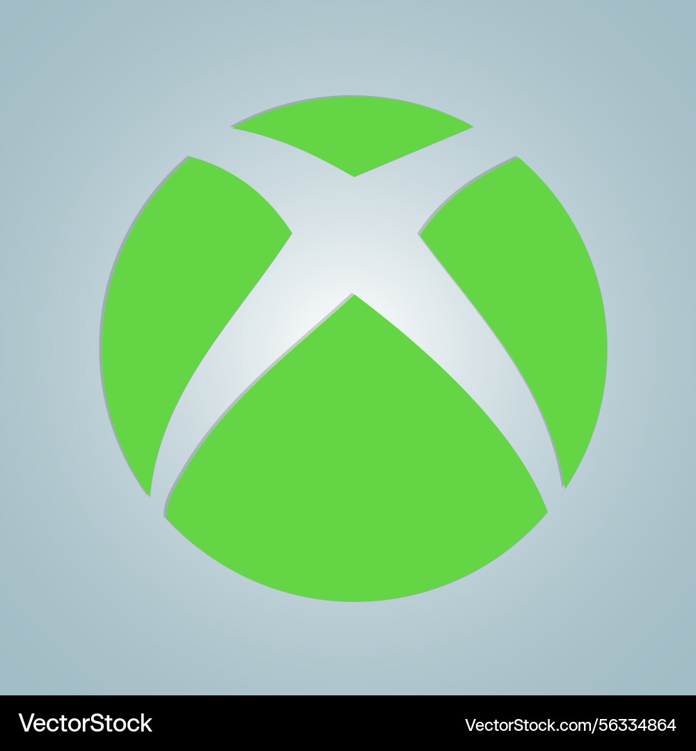 Microsoft Xbox Logo Icon Royalty Free Vector Image