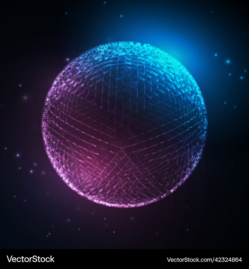 Sound wave abstract neon background music Vector Image