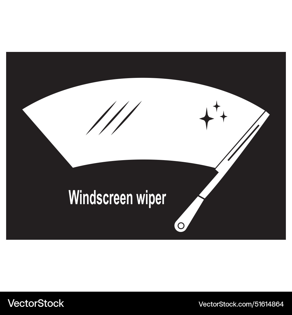 Windscreen wiper design Royalty Free Vector Image