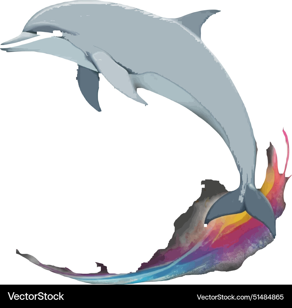 Dolphin Royalty Free Vector Image - VectorStock