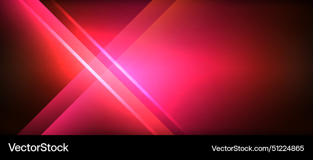 Glowing red lines on a dark background Royalty Free Vector