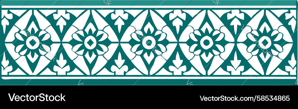 Islamic Geometric Border – Royalty-Free Vector | VectorStock
