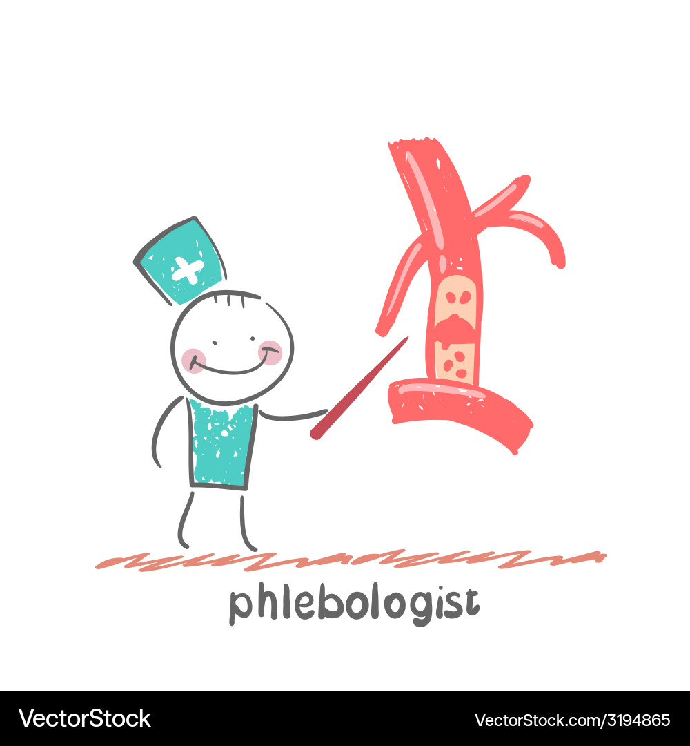Phlebotomy and Vein Care Royalty Free Vector Image