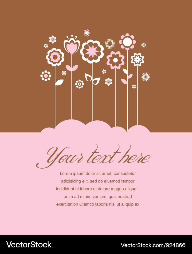 Greeting card invitation Royalty Free Vector Image