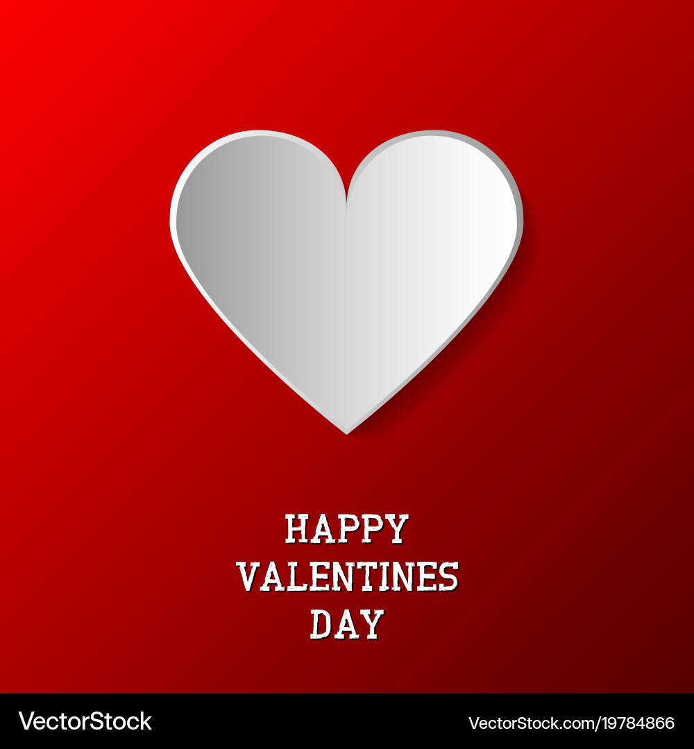 Happy valentines day background paper origami Vector Image