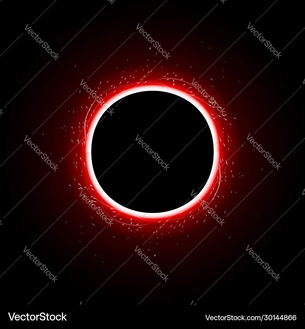 Red light circle Royalty Free Vector Image - VectorStock