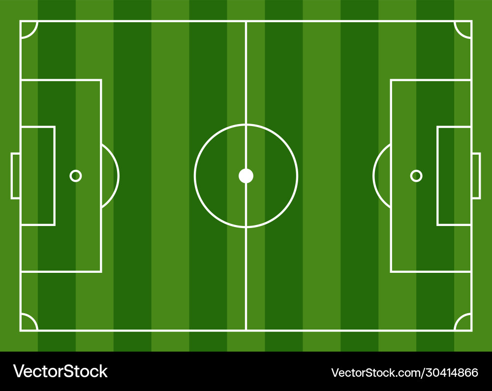 Soccer field set Royalty Free Vector Image - VectorStock