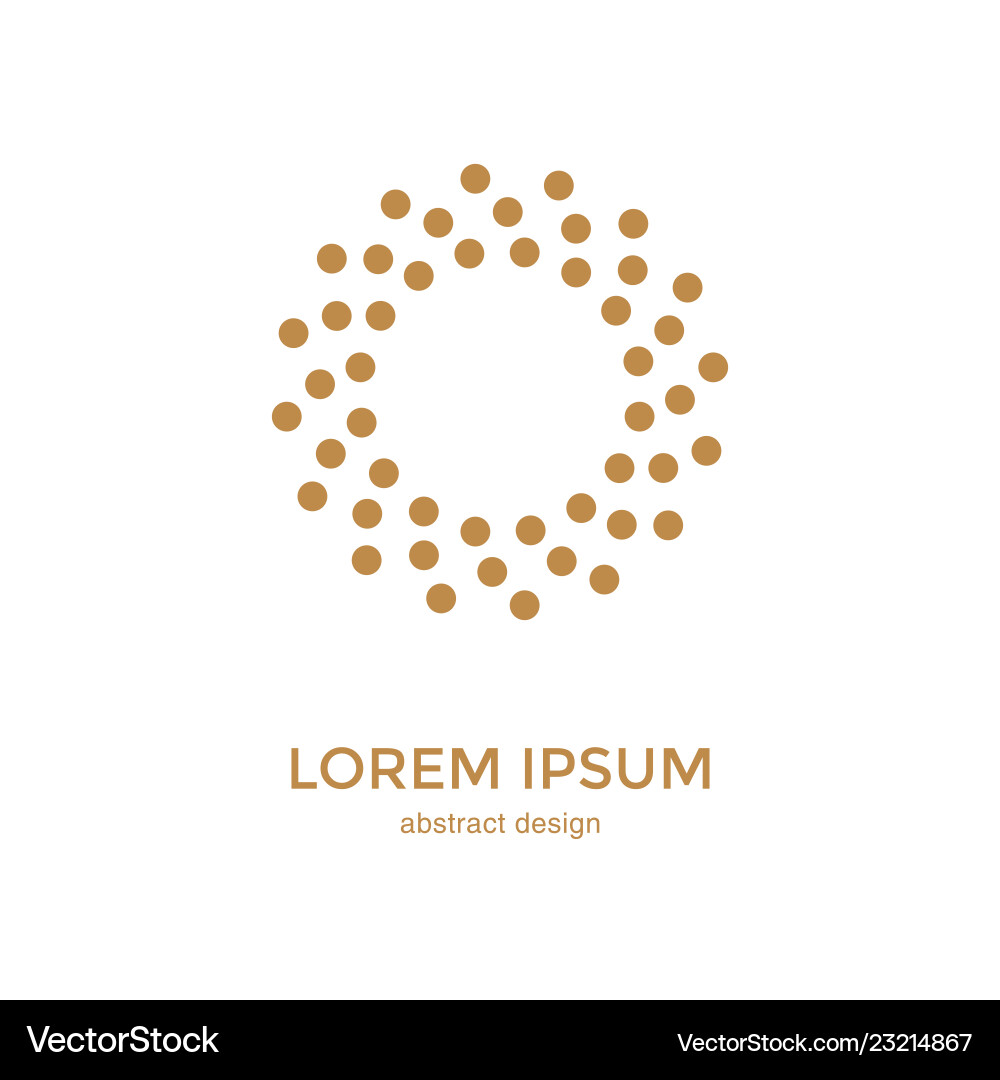 Halftone Dots Logo Royalty Free Vector Image - VectorStock