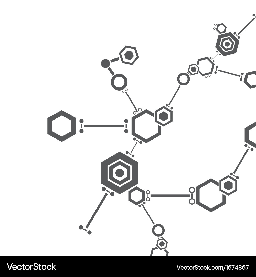 Molecular structure Royalty Free Vector Image - VectorStock