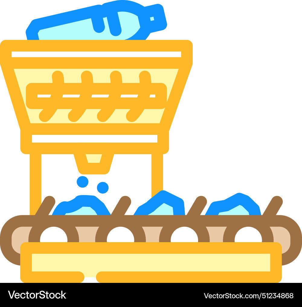 Organic waste sorting color icon Royalty Free Vector Image