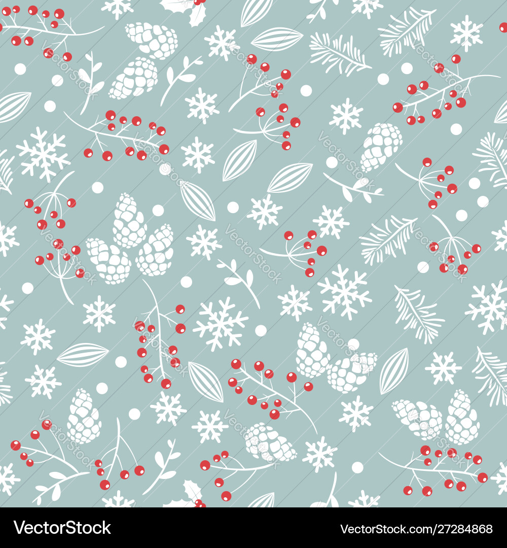 Seamless christmas background Royalty Free Vector Image