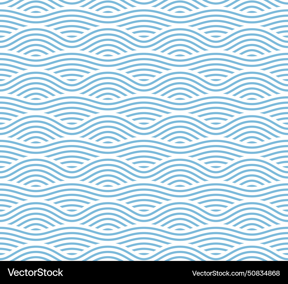 Seamless wave pattern Royalty Free Vector Image