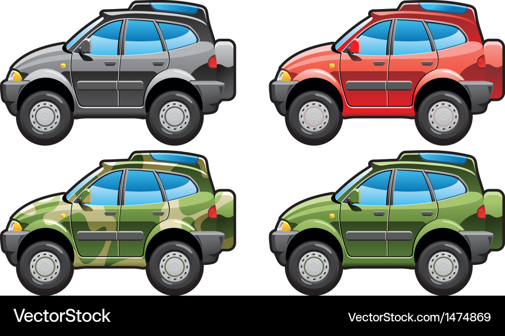 All road vehicle Royalty Free Vector Image - VectorStock