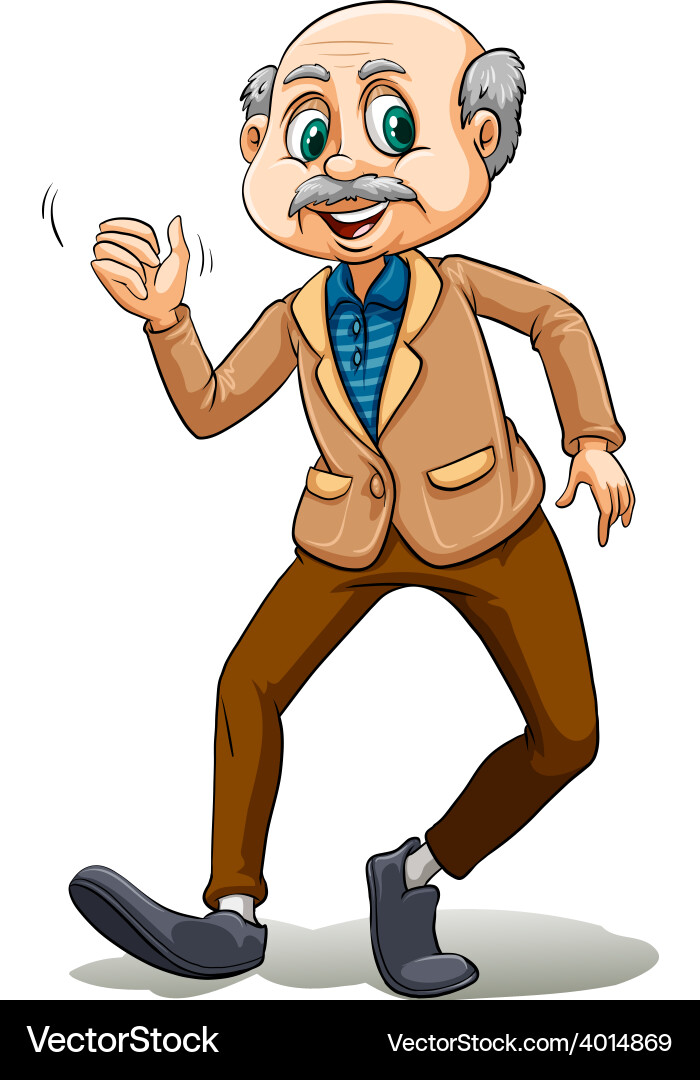 An old man Royalty Free Vector Image - VectorStock