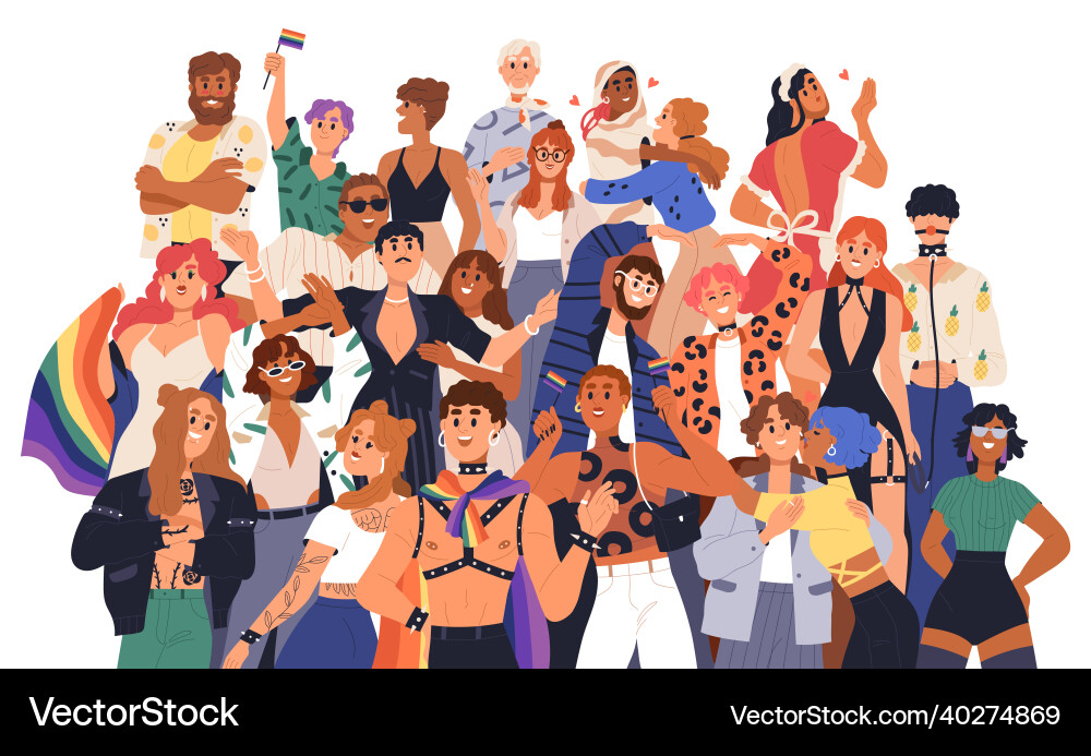 LGBTQ Pride Celebration Royalty Free Vector Image