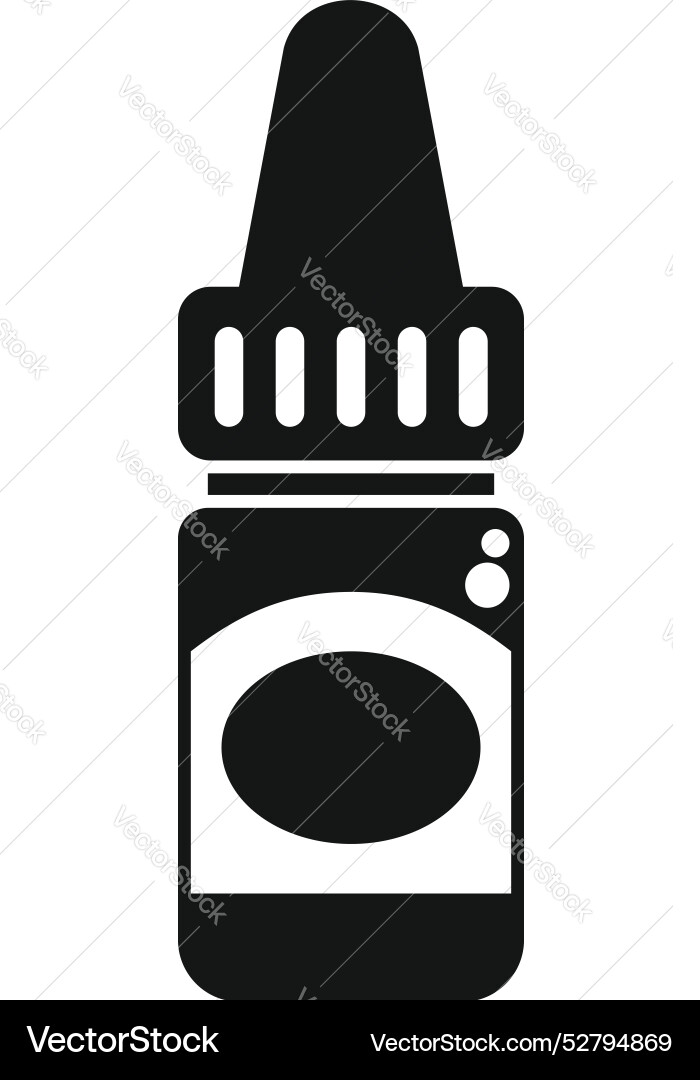 Medical dropper bottle for dispensing liquid Vector Image