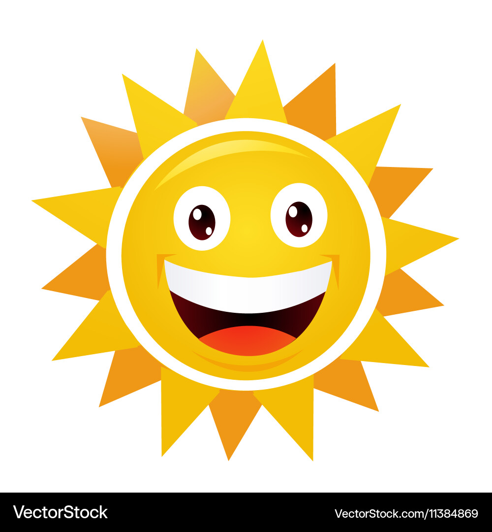 Smiling Sun Icon (11384869) – Royalty-Free Vector | VectorStock