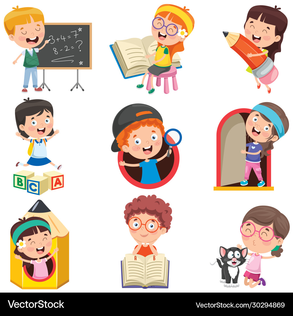 Various activities Royalty Free Vector Image - VectorStock