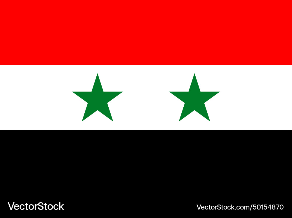 Flags of syria Royalty Free Vector Image - VectorStock