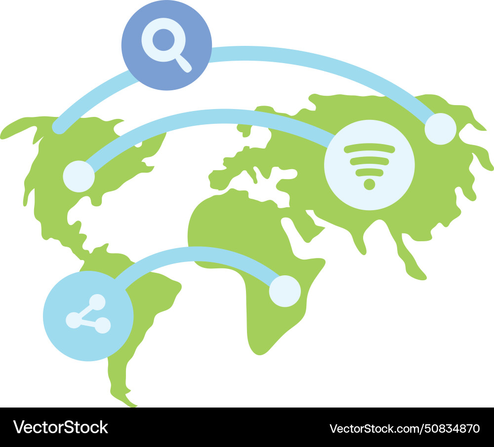 Internet day international Royalty Free Vector Image