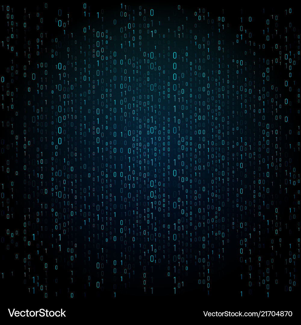 Matrix texture with digits binary code abstract Vector Image
